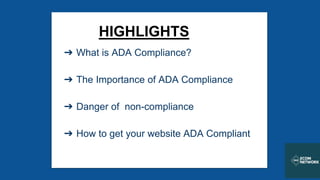 Ada website compliance | ADA Comply Review | | PPT