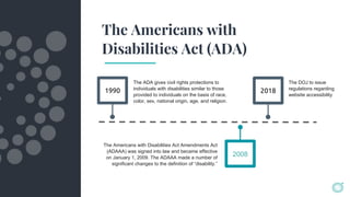 ADA Compliance & Website Accessibility | PDF | Web Design and HTML ...