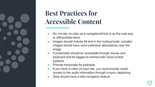 ADA Compliance and Website Accessibility | PPT
