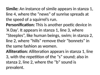 A Day .pptx Poem for Grade 12 Compulsory English | PPTX