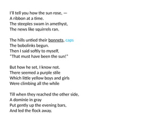 A Day .pptx Poem for Grade 12 Compulsory English | PPTX