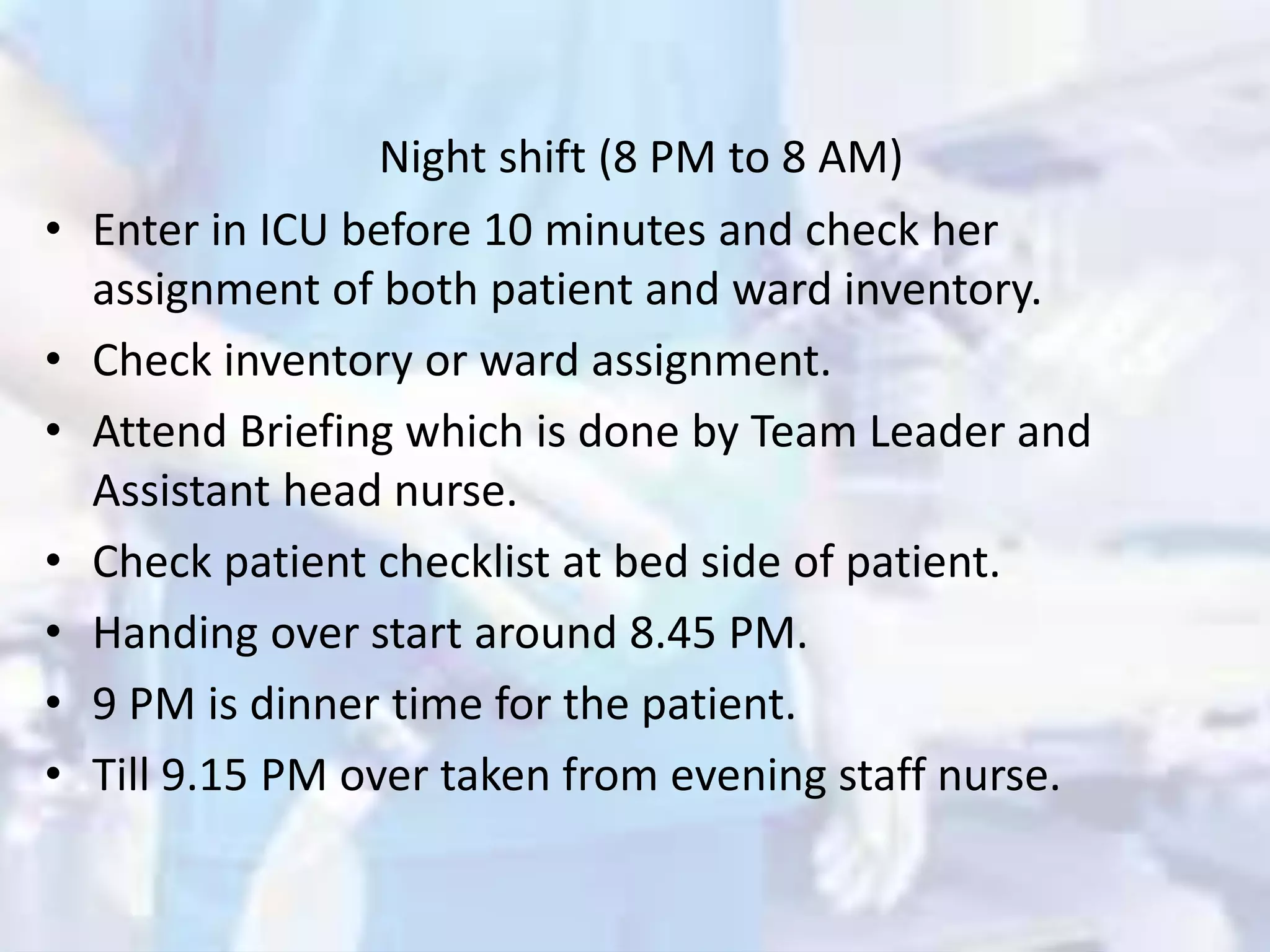 A day in the life of an iccu nurse | PPTX