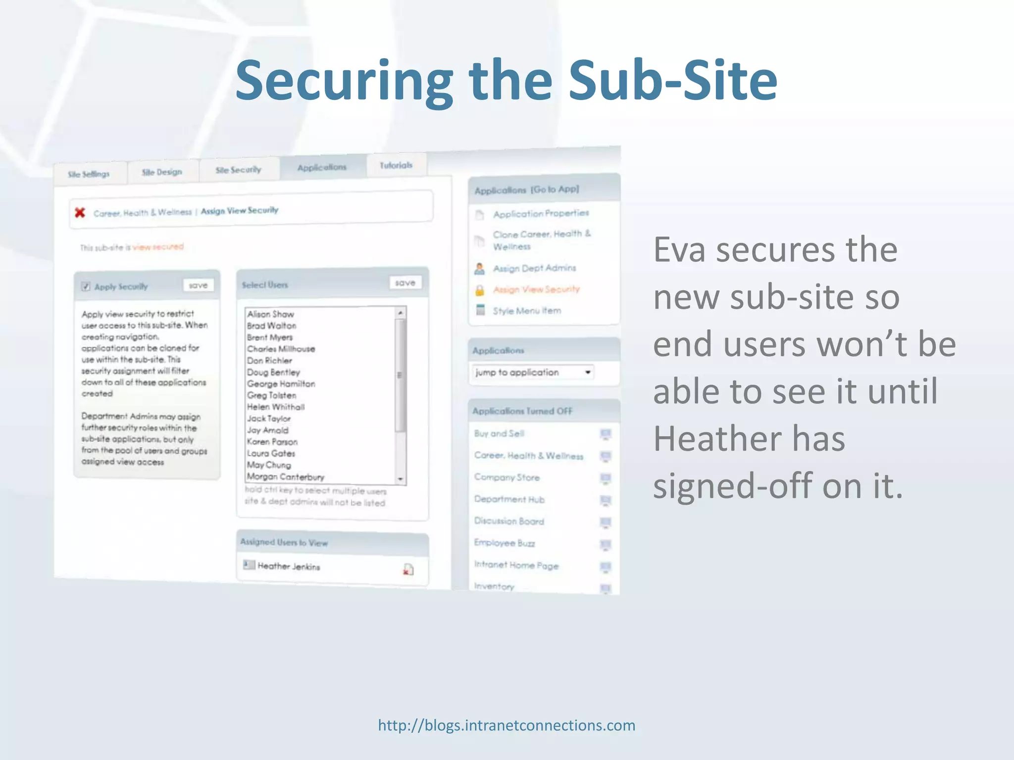 A Day in the Life of an Intranet: Eva Collins - HR Administrator | PPT
