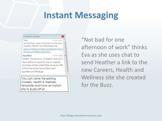 A Day in the Life of an Intranet: Eva Collins - HR Administrator | PPT