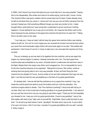 A day in the life of a time traveler.Short Story | DOCX
