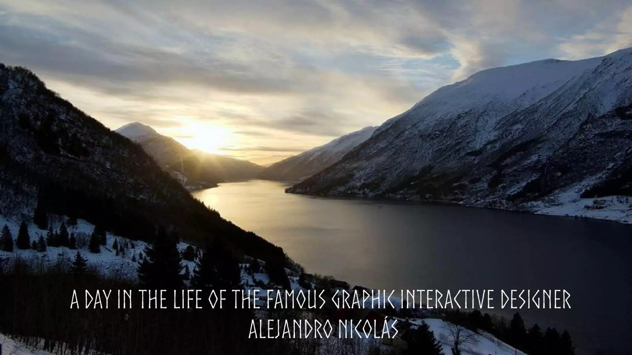 A DAY IN THE LIFE OF THE FAMOUS INTERACTIVE GRAPHIC DESIGNER ALEJANDRO ...
