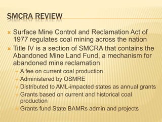 Anne Daymut, WPCAMR, “SMCRA Reauthorization Toolkit” | PPT