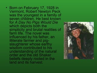 A day no pigs would die | PPT