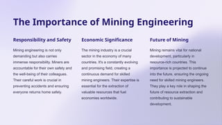 A day of mining engineer _______________________________ | PPTX