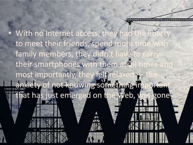 A day without internet | PPTX