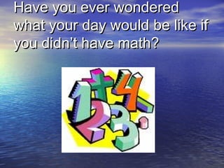 A day without math | PPT