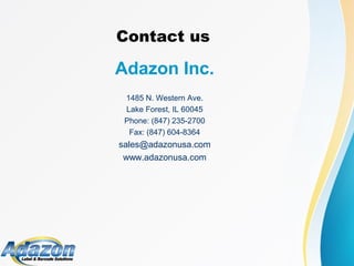 Adazon inc complete solution of barcode labels and labels rewinders ppt ...