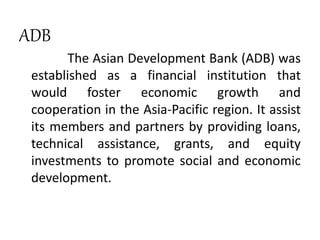 Asian Development Bank | PPTX