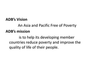 Asian Development Bank | PPTX