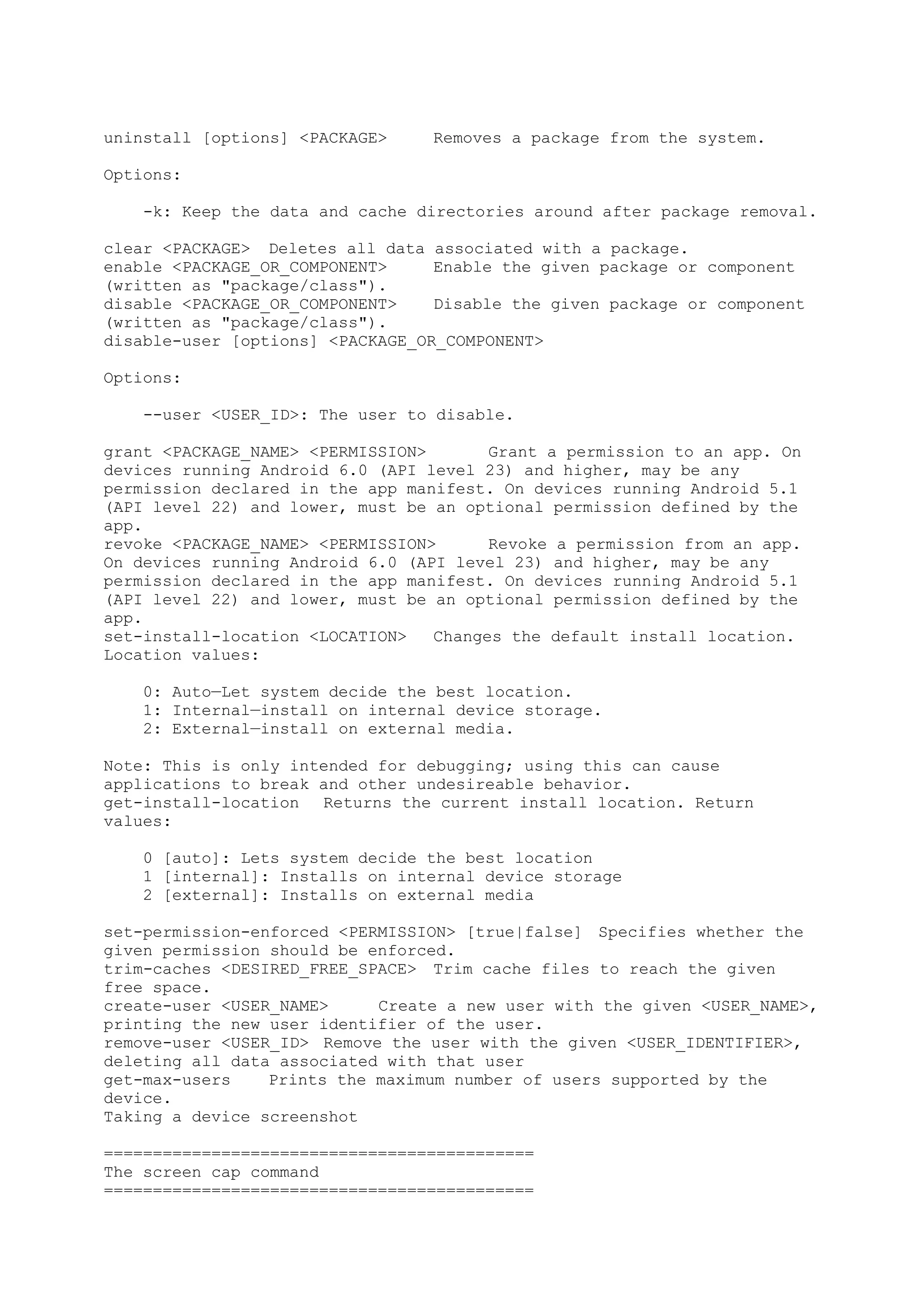 Adb commands | PDF
