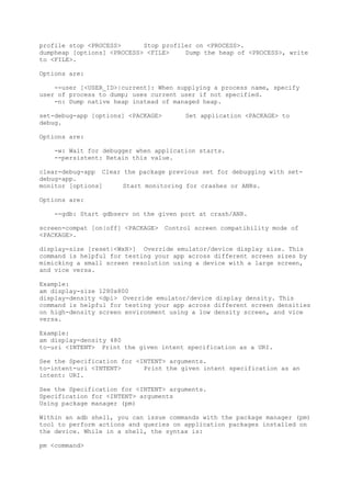 Adb commands | PDF