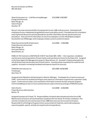 Resume Jan White | DOCX