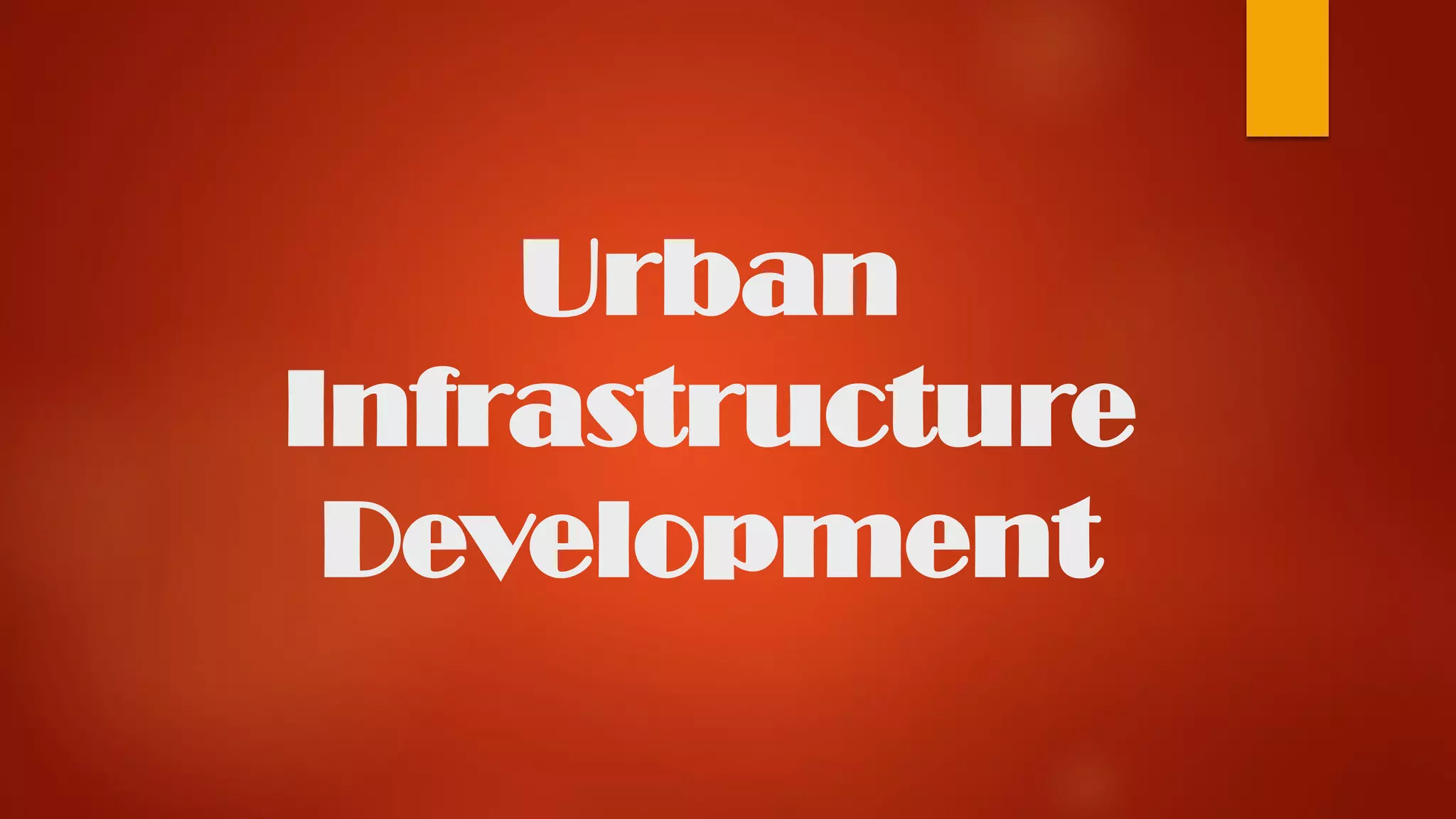 Thesis - Urban Infrastructure Development | PDF