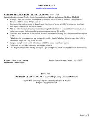 BAMIDELE Ali CV | PDF | Mergers and Acquisitions | Business Banking ...