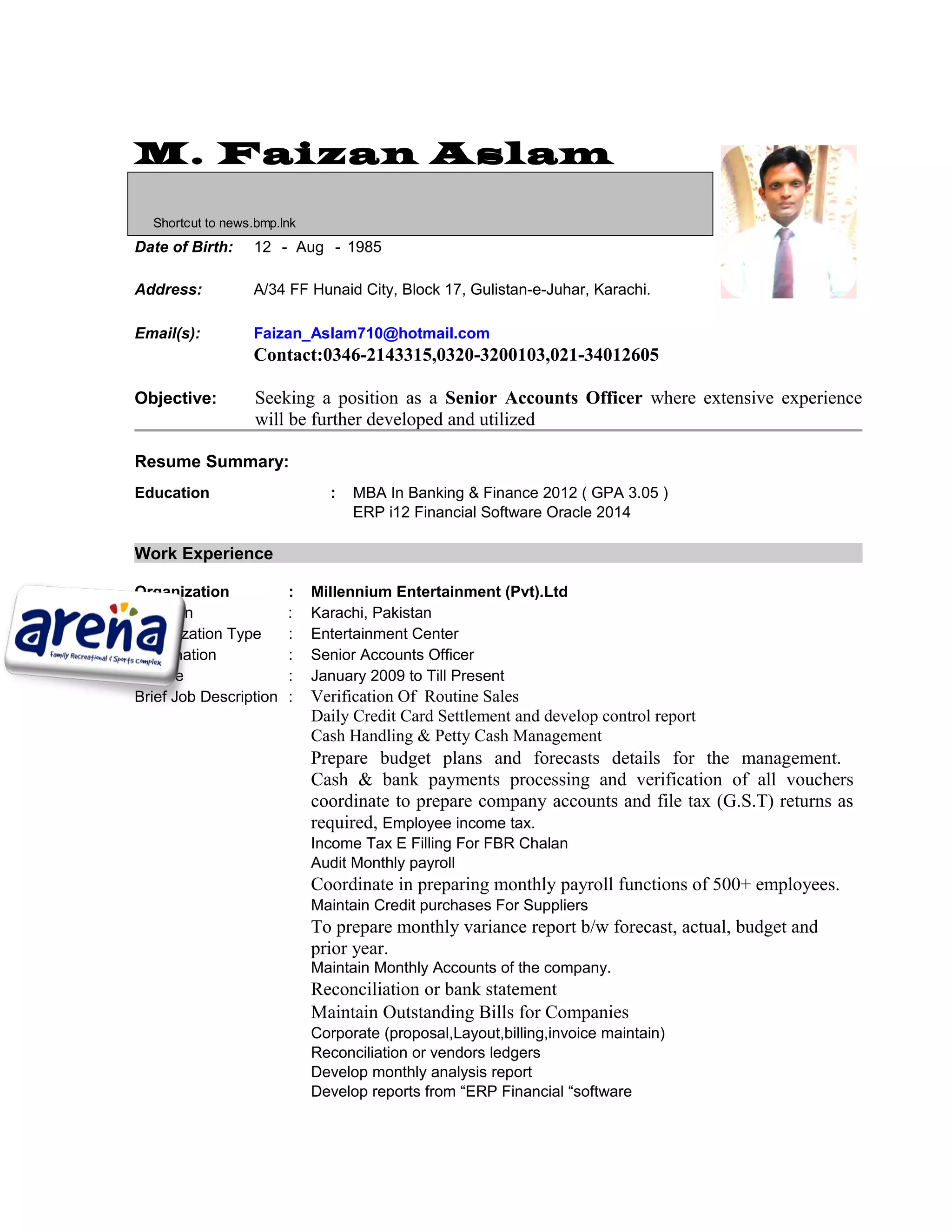 Faizan Cv | PDF