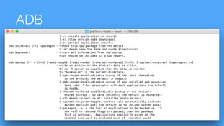 Adb Commands | PDF | Operating Systems | Computer Software and Applications