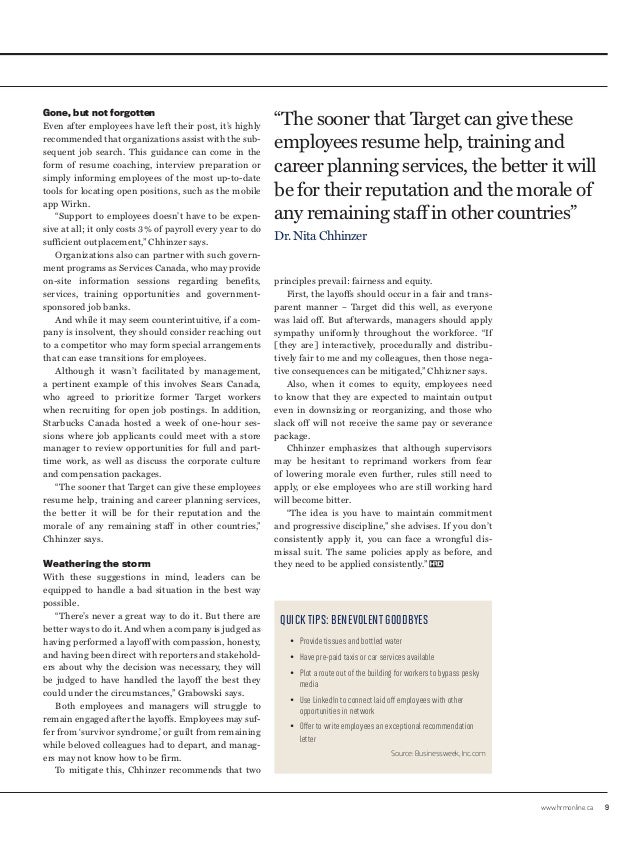 Writing Sample 2 News Analysis Target Canada