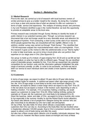 Enterprise Creation Project - Chic | DOCX