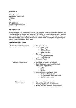 Enterprise Creation Project - Chic | DOCX