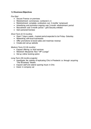 Enterprise Creation Project - Chic | DOCX