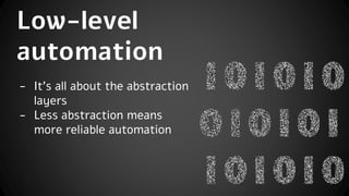 Low level android automation with ADB | PPT