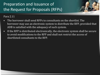 Guidelines on The Use of Consultants by Asian Development Bank and Its ...
