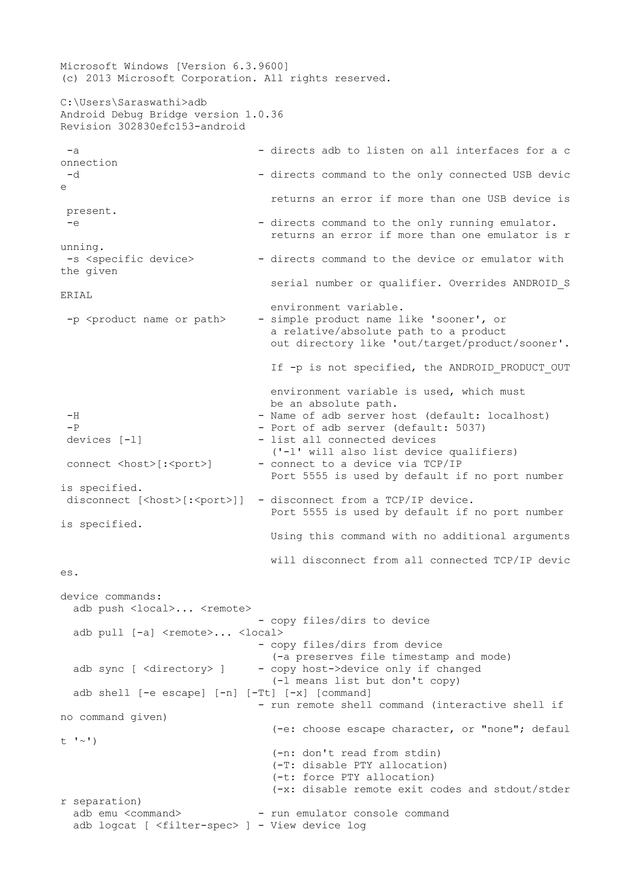 Adb instructions | PDF