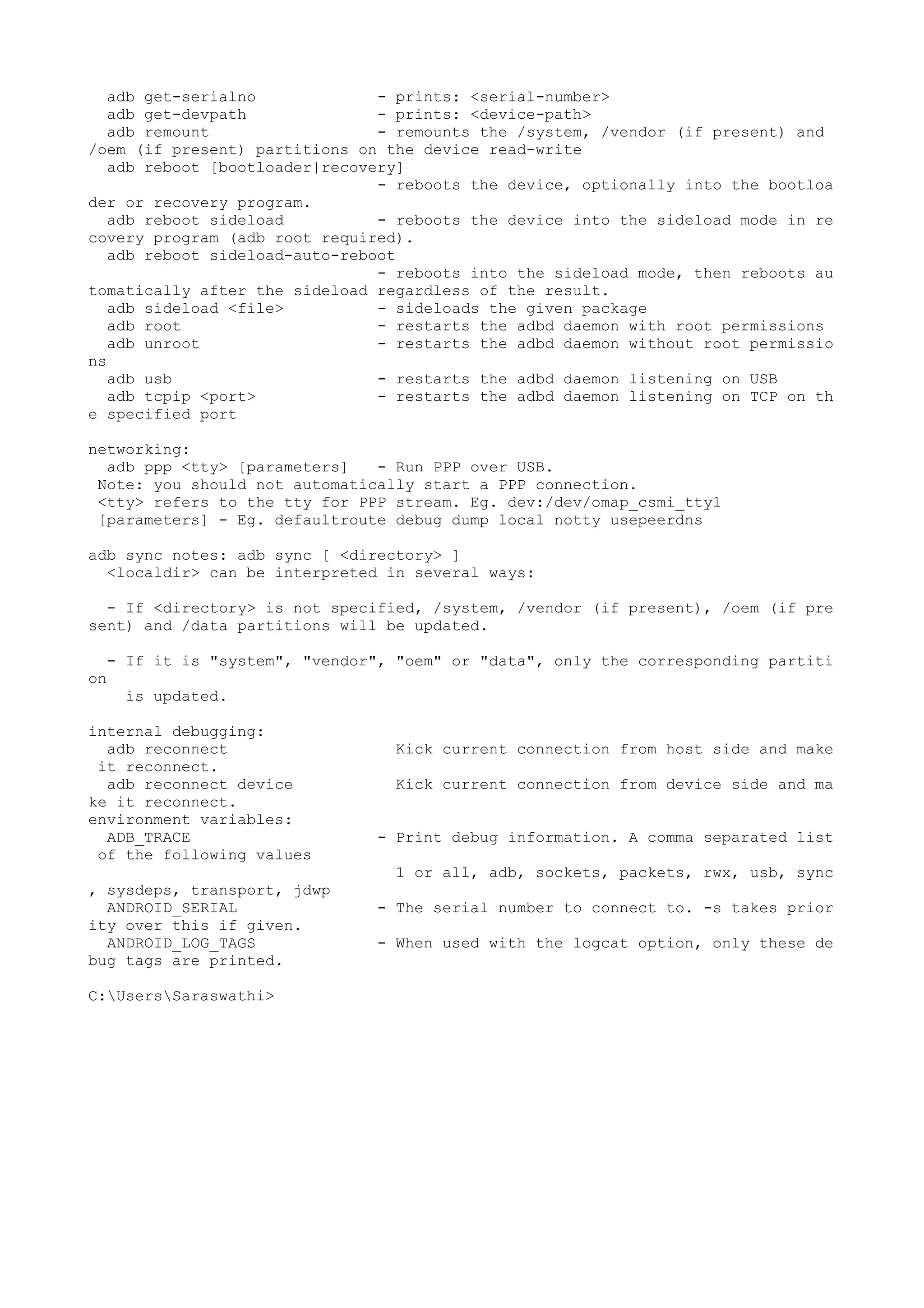 Adb instructions | PDF