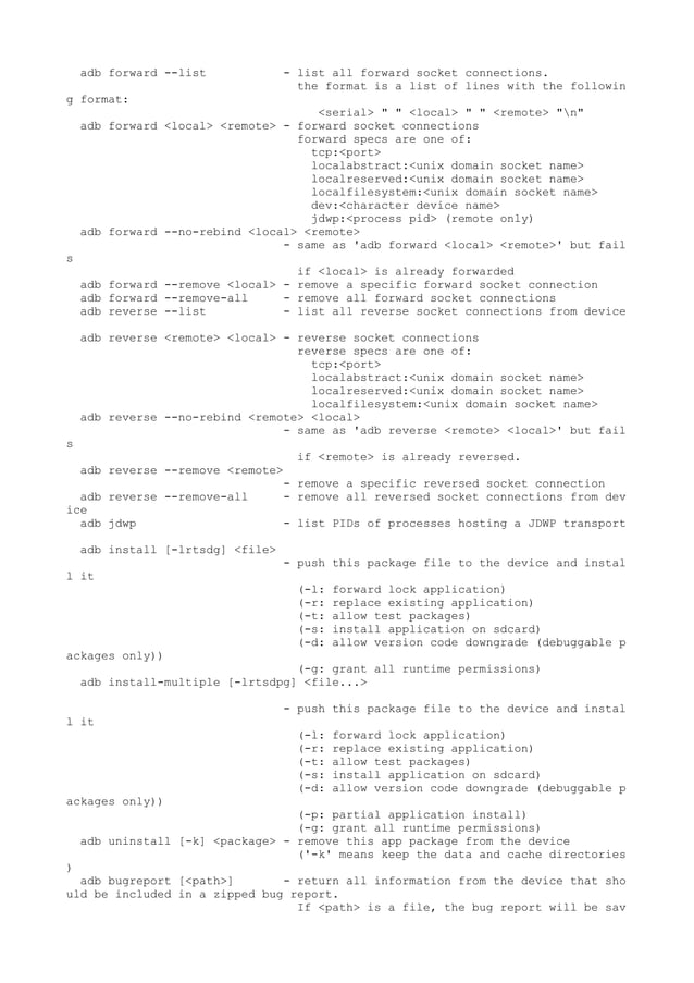 Adb instructions | PDF