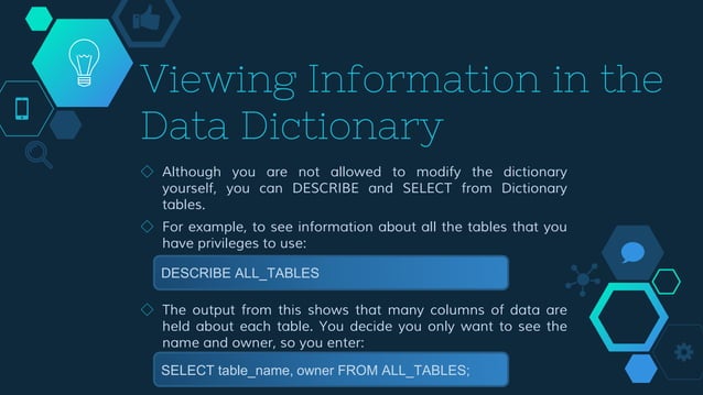 Data Dictionary | PPTX