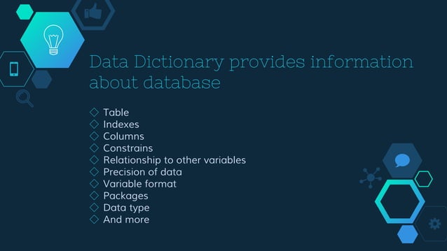 Data Dictionary | PPTX
