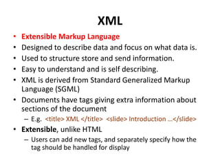XML-Extensible Markup Language | PPT