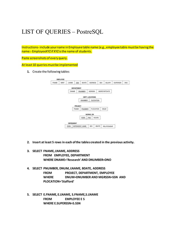 Adbms assign postgre sql | PDF