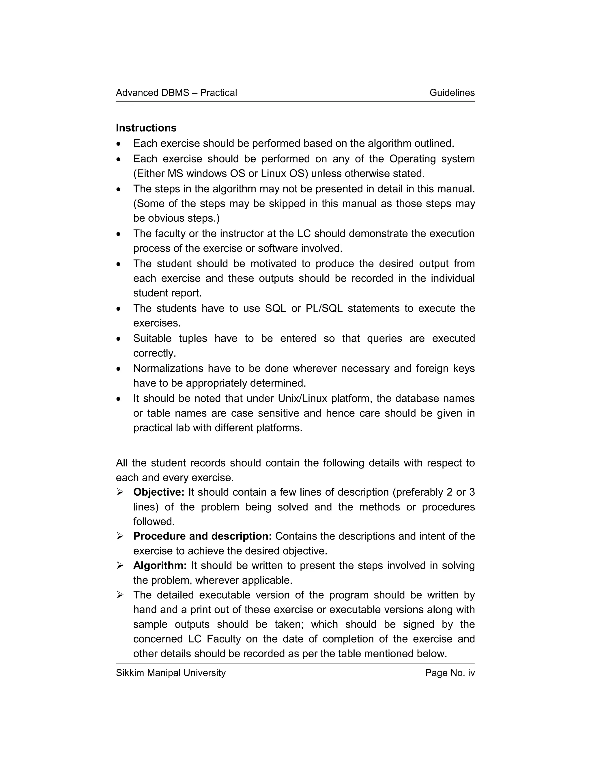 Adbms lab manual | PDF