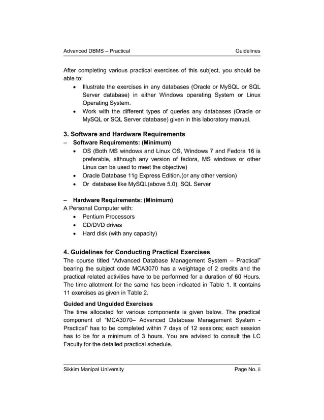 Adbms lab manual | PDF | Databases | Computer Software and Applications