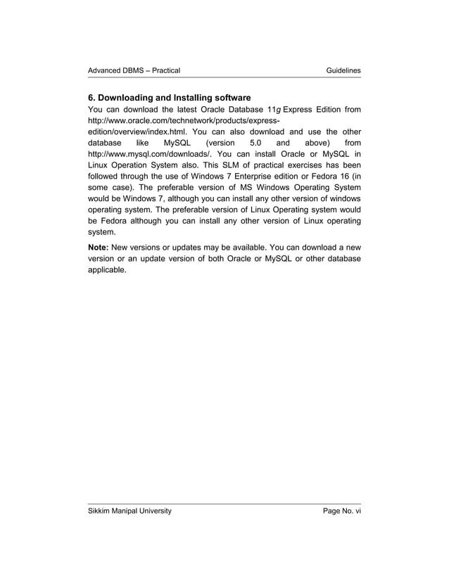 Adbms lab manual | PDF | Databases | Computer Software and Applications