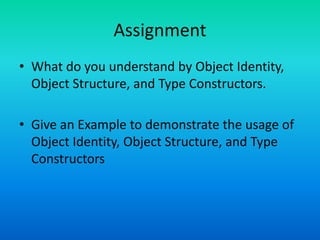 Adbms 11 object structure and type constructor | PPTX