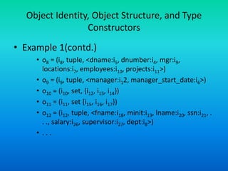 Adbms 11 object structure and type constructor | PPTX