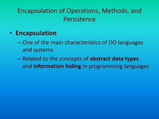 Adbms 12 encapsulation and its benefits | PPT