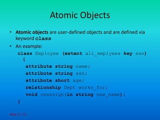 Adbms 15 object data management group | PPTX