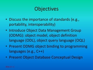 Adbms 15 object data management group | PPTX