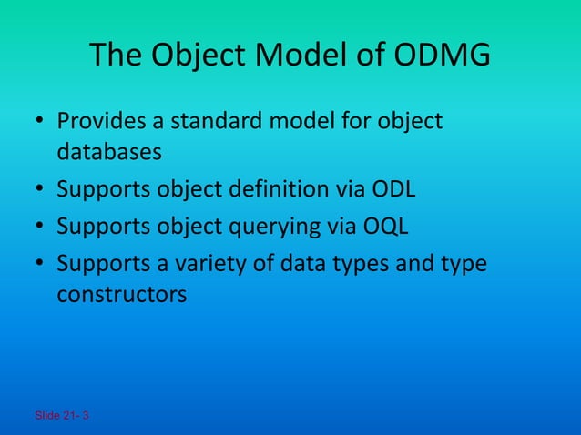 Adbms 15 object data management group | PPTX