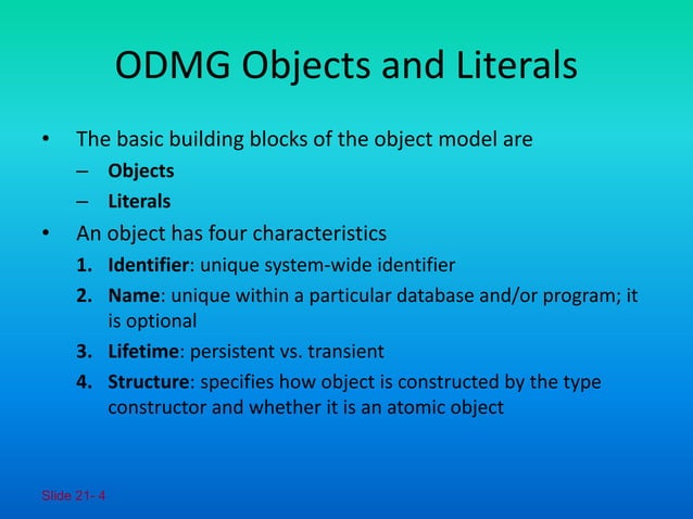 Adbms 15 object data management group | PPTX