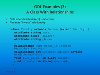 Adbms 16 object definition language | PPTX