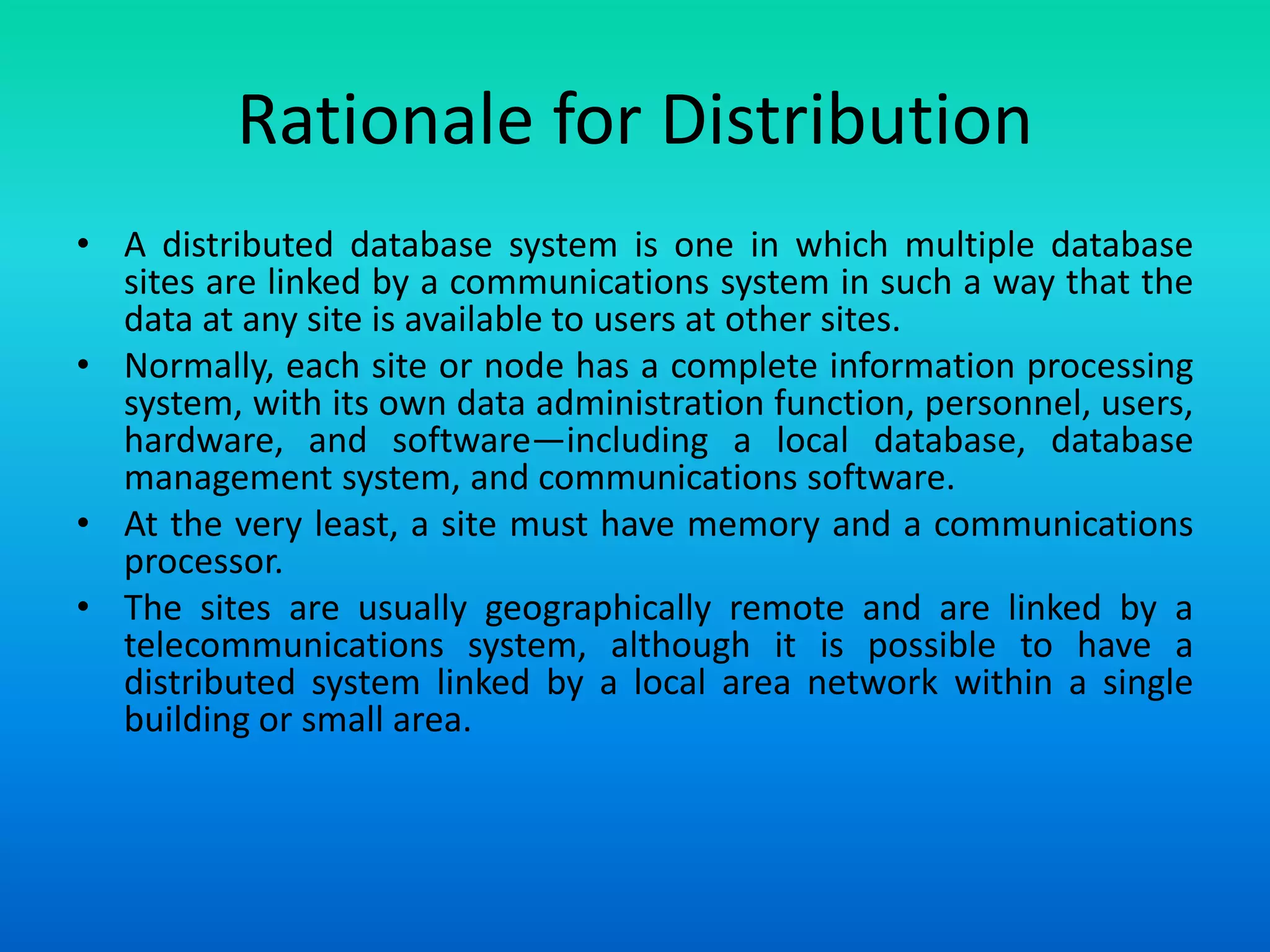 Adbms 26 Architectures For A Distributed System Ppt